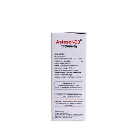 Astesol D3 800IU Paed Drop 15 Ml Price Uses Side Effects Composition
