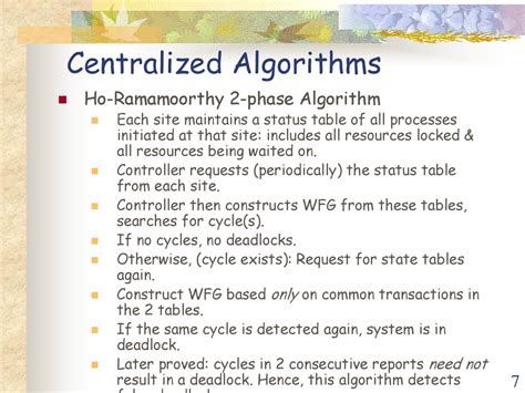 Distributed Deadlock Detection - ppt download