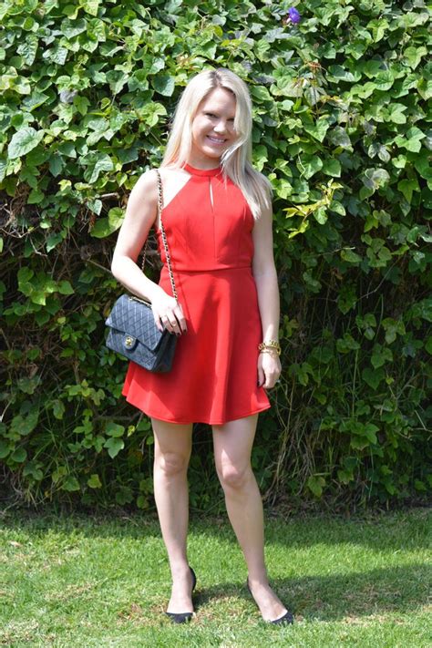 Girl In Red Dress Date Night Outfit Inspo