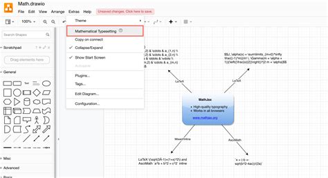 Use Mathematical Typesetting In Diagrams
