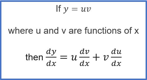 Product Rule Of Differentiation