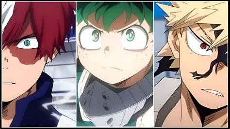 Bnha Midoriya Bakugou And Todoroki My Hero Academia M