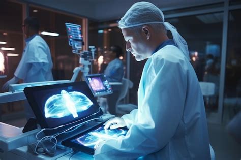 Premium Photo Professional Neurologist Examining Brain Test Results