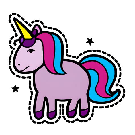 Unicorn Sticker · Creative Fabrica