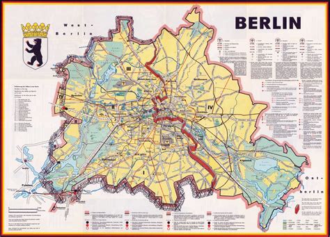 A Detailed Map Of Berlin Germany Map With Scale