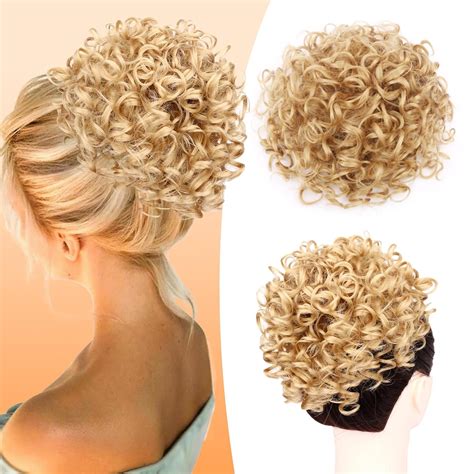Nostalgia Blonde Messy Bun Hair Piece Elastic Drawstring
