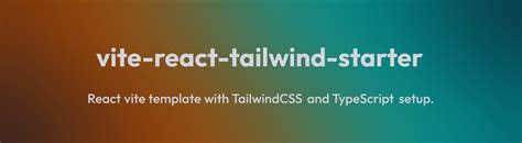Github Agustinusnathanielvite React Tailwind Starter Template To Initialize Tanstack Router