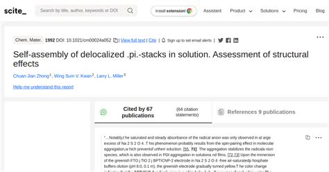 Self Assembly Of Delocalized Pi Stacks In Solution Assessment Of
