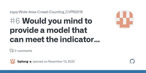 Would You Mind To Provide A Model That Can Meet The Indicators Of The Paper · Issue 6 · Zqyq