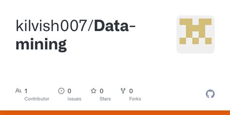Github Kilvish007data Mining