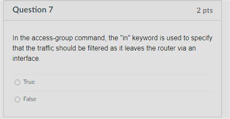 Solved Question 7In The Access Group Command The In Chegg