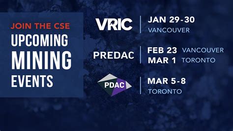 Upcoming Mining Events Q1 2023