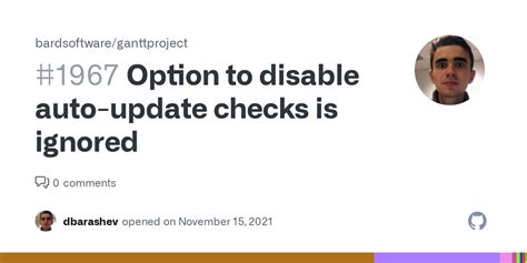 Option To Disable Auto Update Checks Is Ignored Issue 1967
