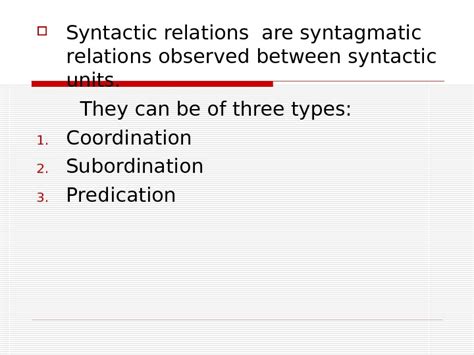 Basic Syntactic Notions