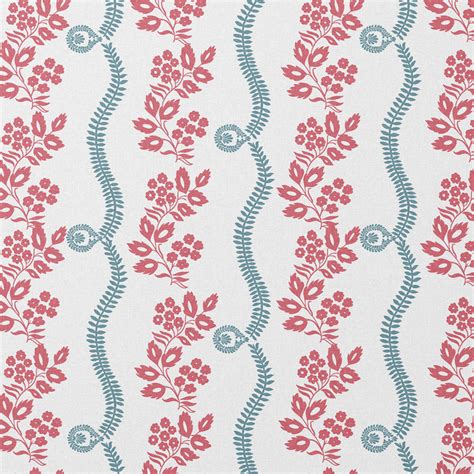 Betty Red Interiors Designer Fabric Charlotte Gaisford
