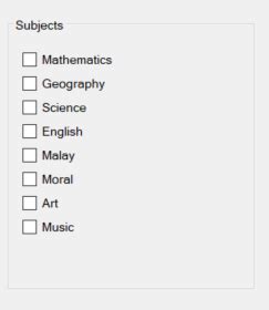 Winforms C Multiple CheckBox In One GroupBox For Two Different Lists