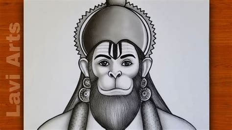 How To Draw Hanuman Ji Face Easy Step By Step Lord Hanuman Drawing