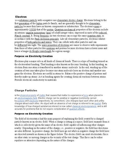 Electron Pdf Electron Electric Charge