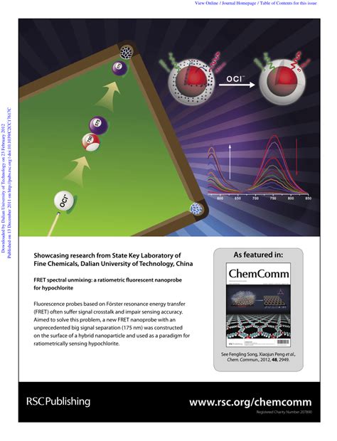 PDF FRET Spectral Unmixing A Ratiometric Fluorescent Nanoprobe For