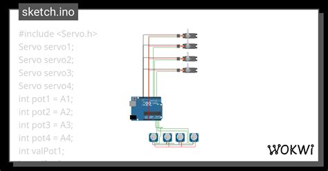 Adit Pengendali Servo Wokwi Esp32 Stm32 Arduino Simulator