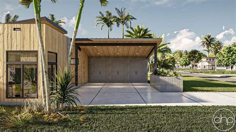 Ultra Modern House Plan W Carport Haskell