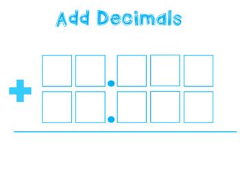 Add Subtract Multiply Divide Decimals Center By Fifth Is Fabulous