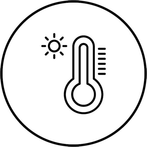 Hochtemperatur vektor symbol kann für beach resort symbole verwendet werden Premium Vektor