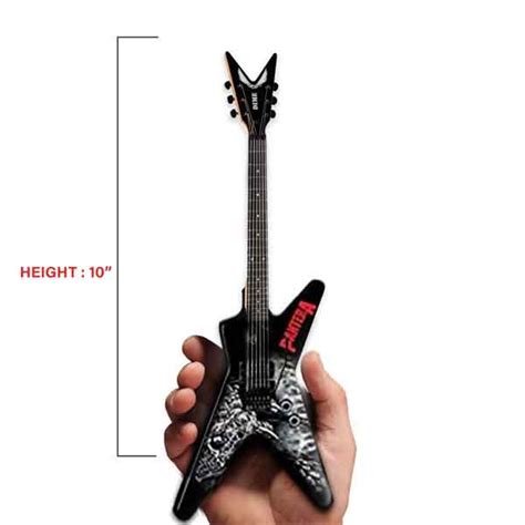 Dimebag Darrell Black And White Southern Trendkill Dean Ml Mini Guitar Model