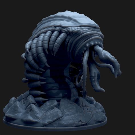 3d Printable Mutant Worm By 3dprintingrealms