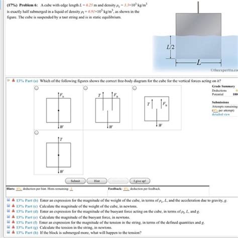Solved Problem A Cube With Edge Length M And