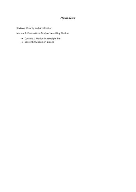 Module 1 Physics Physics Year 11 Hsc Thinkswap