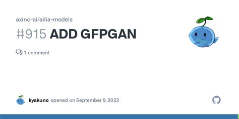 add gfpgan · issue 915 · axinc ai ailia models · github