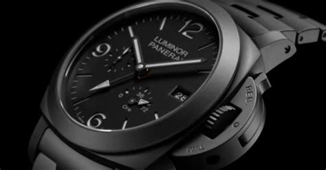 Panerai Gets Dark With Luminor Power Reserve Ceramica Gmt Watch Maxim