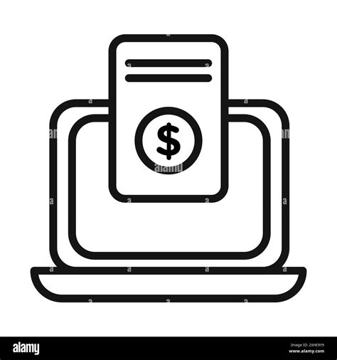 Subscription Model Icon Vector Symbol Or Sign Set Collection In Black And White Outline Stock