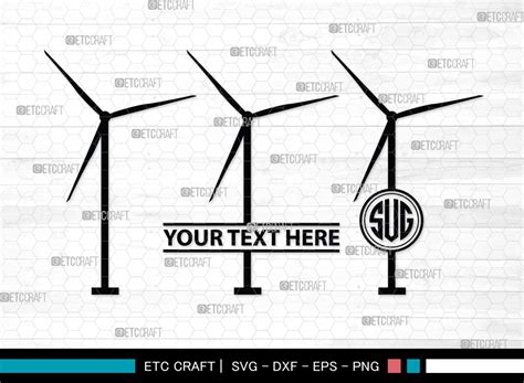 Windmill Electric Svg Monogram Graphic By Pixel Elites · Creative Fabrica