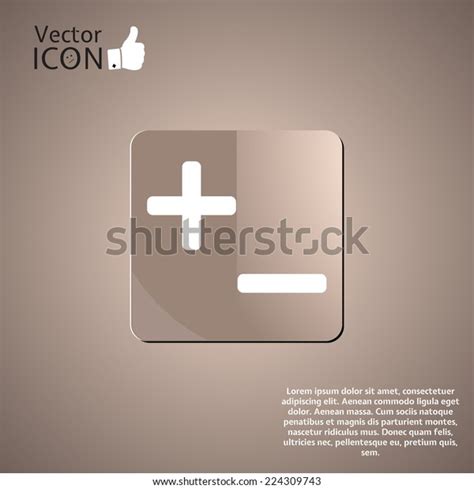 Plus Minus Button Made Vector Stock Vector Royalty Free Shutterstock