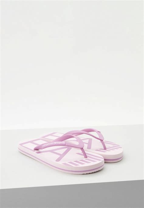 Сланцы EA7 WATER SPORTS OVERSIZE LOGO FLIP FLOP U, цвет: фиолетовый ...