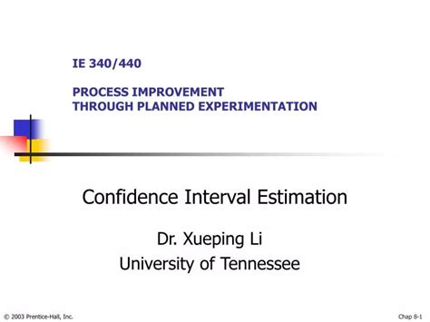 PPT Confidence Interval Estimation PowerPoint Presentation Free Download ID