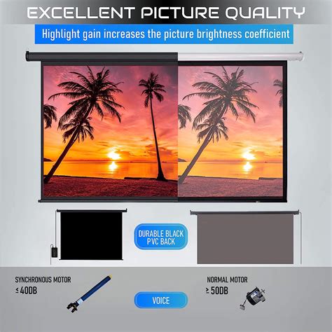 Buy Motorized Projector Screen Electric Roll Down P K K Wall Ceiling Mount