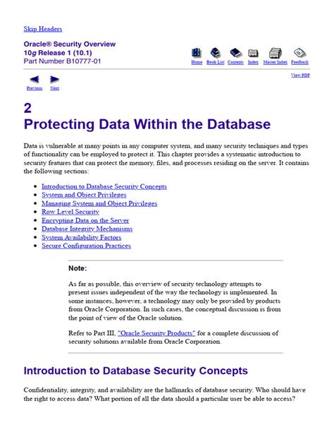 2 Protecting Data Within The Database Pdf Databases Encryption
