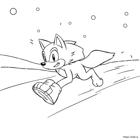 Coloriage Sonic Loup