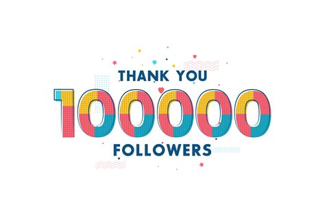 Thank You 100000 Followers Celebration Graphic By Stockia Creative