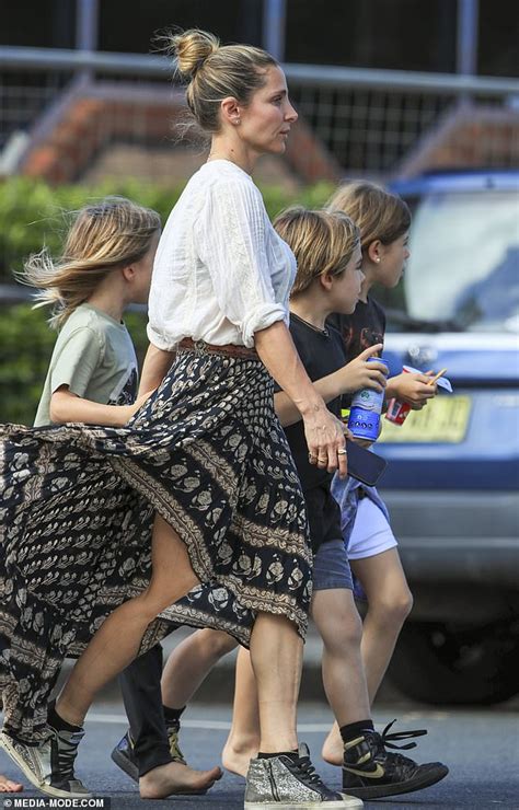 Elsa Pataky Flaunts Her Boho Chic In A Flowing Skirt As She Steps Out