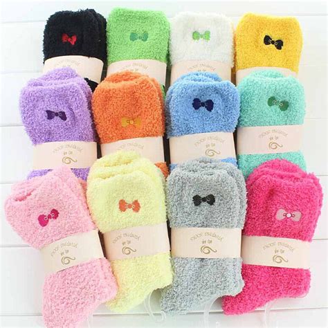 6pairs Ladies Women Soft Fluffy Bed Socks Winter Warm Lounge Slipper