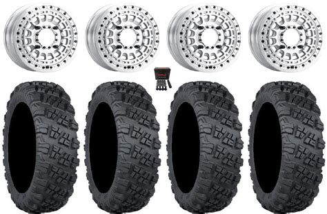 Metalfx Hitman Bdlk 15x6 Wheels Raw 33 Versa Cross V3 Tires