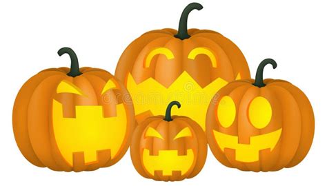 Scary Pumpkins Halloween Stock Vector Illustration Of Creepy 289011330