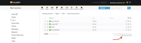 Folder Content Report Document Management System Folderit