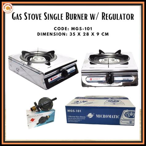 Micromatic MGS 101 Single Burner Gas Stove Shopee Philippines