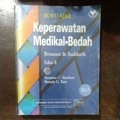 Jual Buku Original Vol 1 Buku Ajar Keperawatan Medikal Bedah Brunner