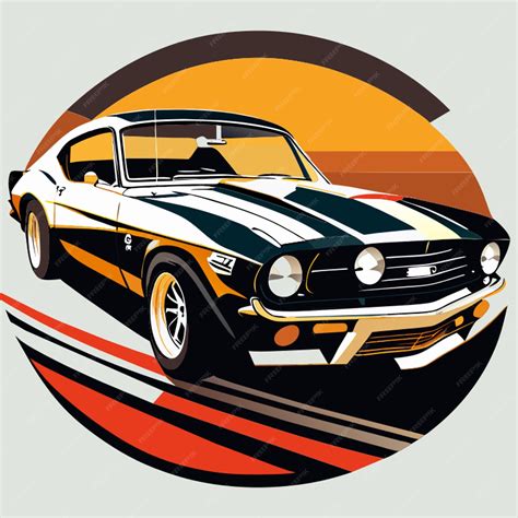 Premium Vector Ford Mustang Vector Illustration